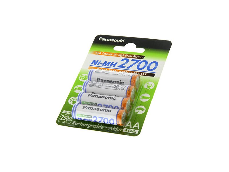 Panasonic Batteries Panasonic Aku Nimh 2700mah Aa 4b Bk 3hgae 4be 01 Ee